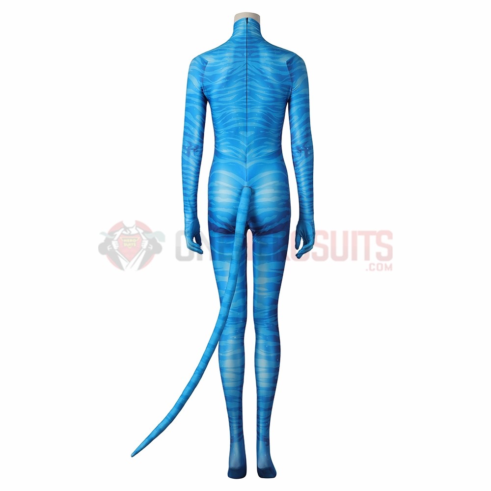 Avatar 2 The Way of Water Cosplay Costumes Jake Sully and Neytiri Jumpsuits