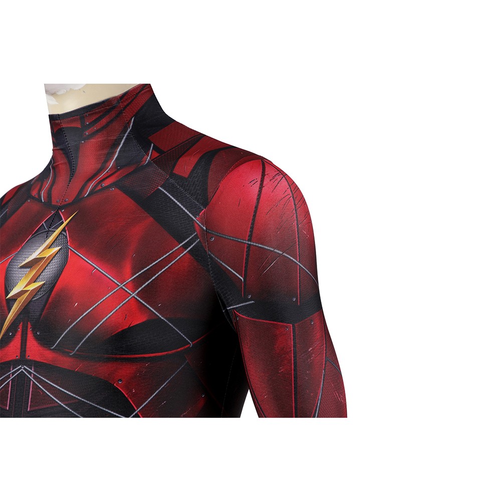 Barry Allen Cosplay Costume Barry Allen Spandex Bodysuit