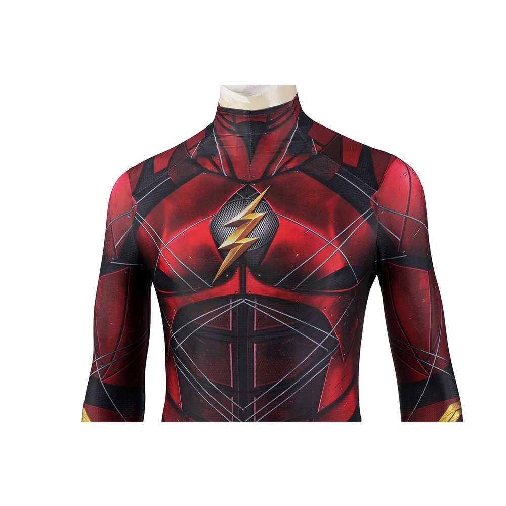 Barry Allen Cosplay Costume Barry Allen Spandex Bodysuit