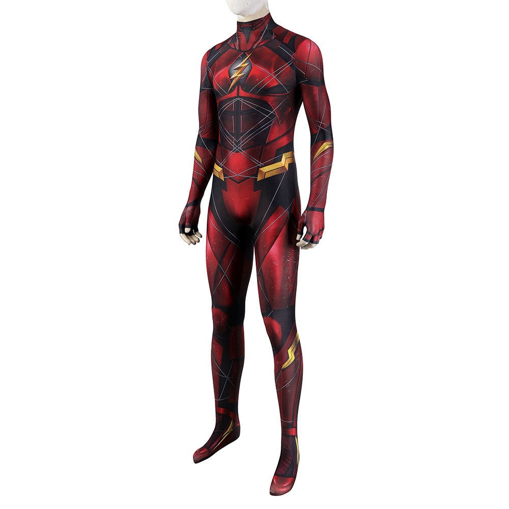 Barry Allen Cosplay Costume Barry Allen Spandex Bodysuit
