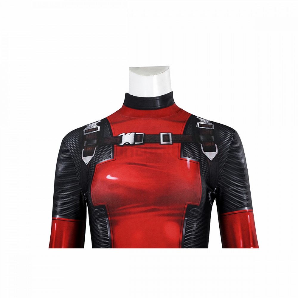 Lady Deadpool Cosplay Costume Comic Edition Spandex Bodysuit