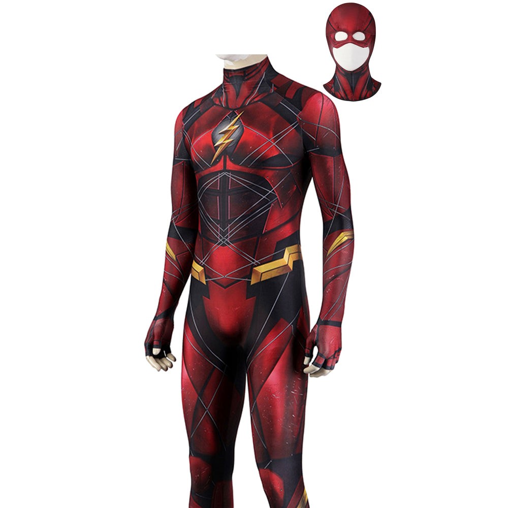 Barry Allen Cosplay Costume Barry Allen Spandex Bodysuit