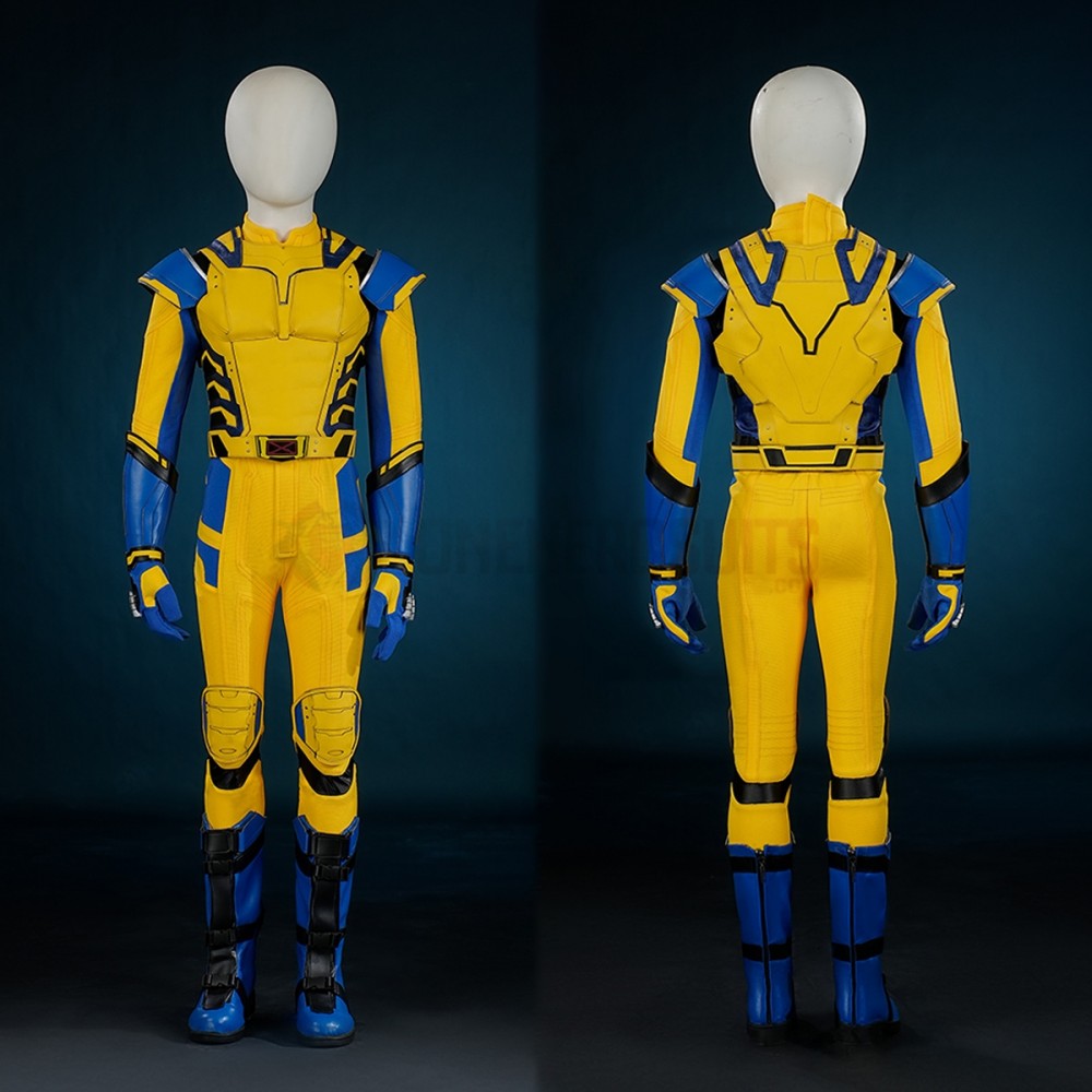 Kids Wolverine Logan Cosplay Costumes Deadpool & Wolverine Leather Suits
