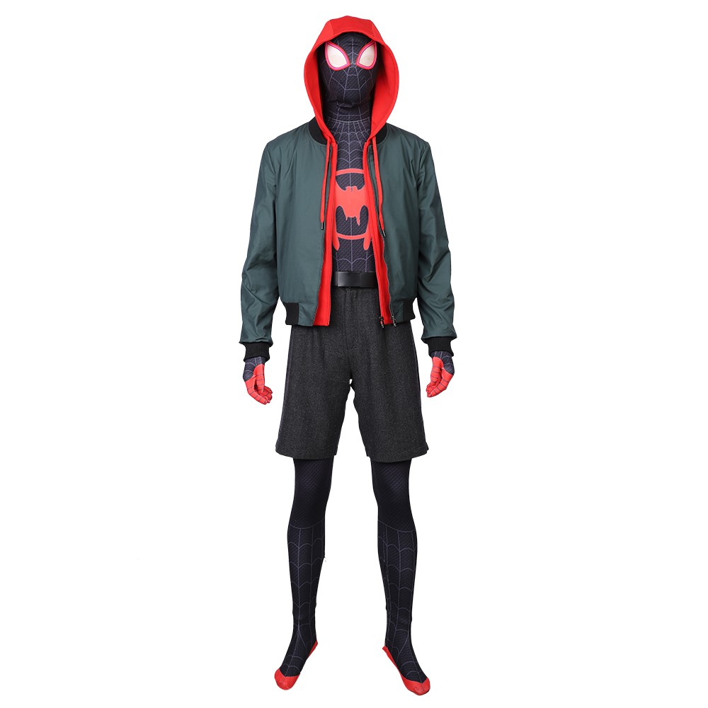 Miles Morales Cosplay Costumes Spider Man Into The Spider Verse Miles ...