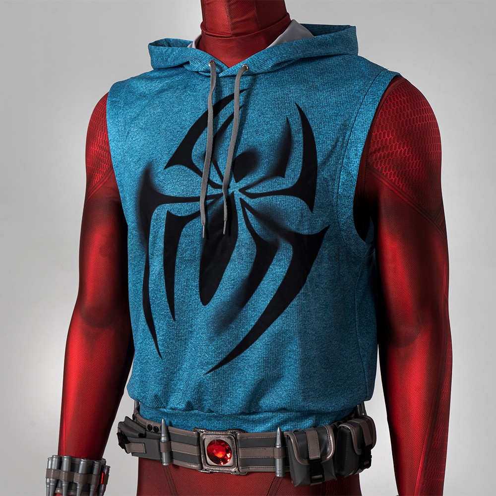 Scarlet Spider Cosplay Costumes Spider-Man Jumpsuit with Vest