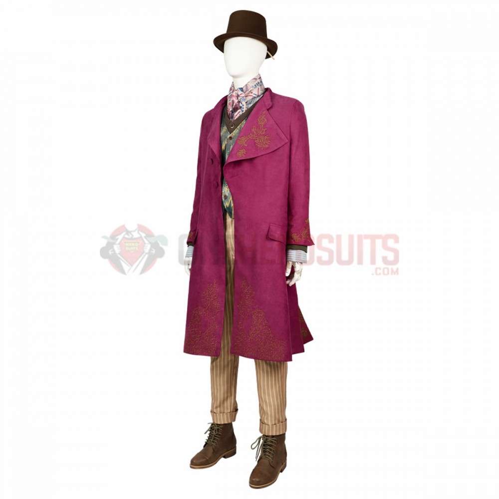 Willy Wonka Cosplay Costumes Charlie and the Chocolate Factory Suits