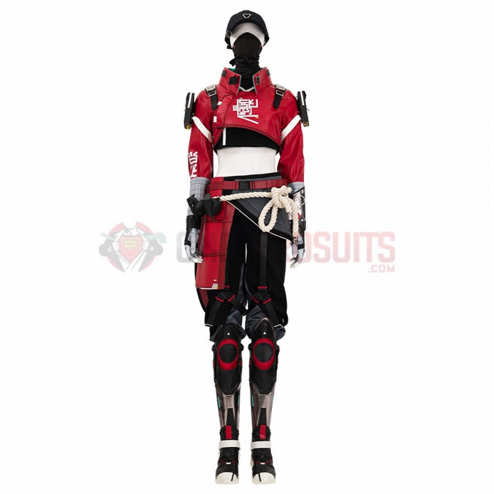 Apex Legends Cosplay Costumes Wraith Street Smart Red Top Level Suits