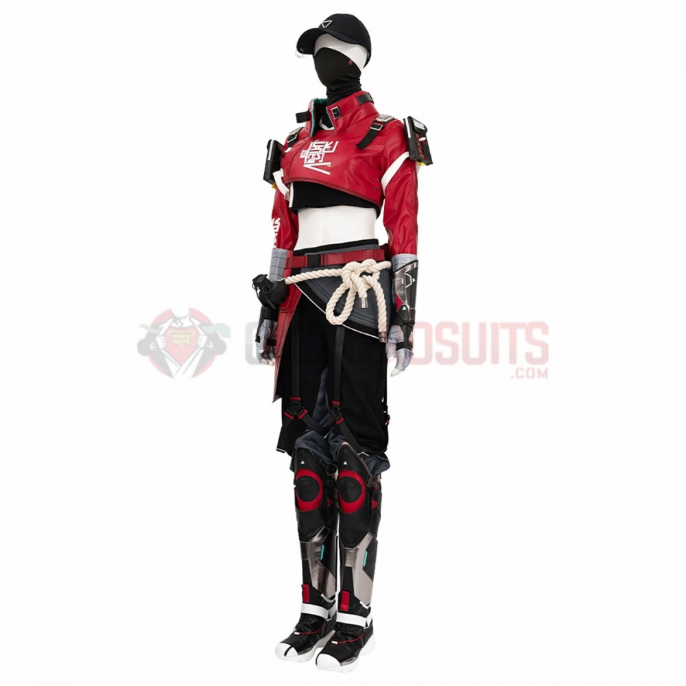 Apex Legends Cosplay Costumes Wraith Street Smart Red Top Level Suits
