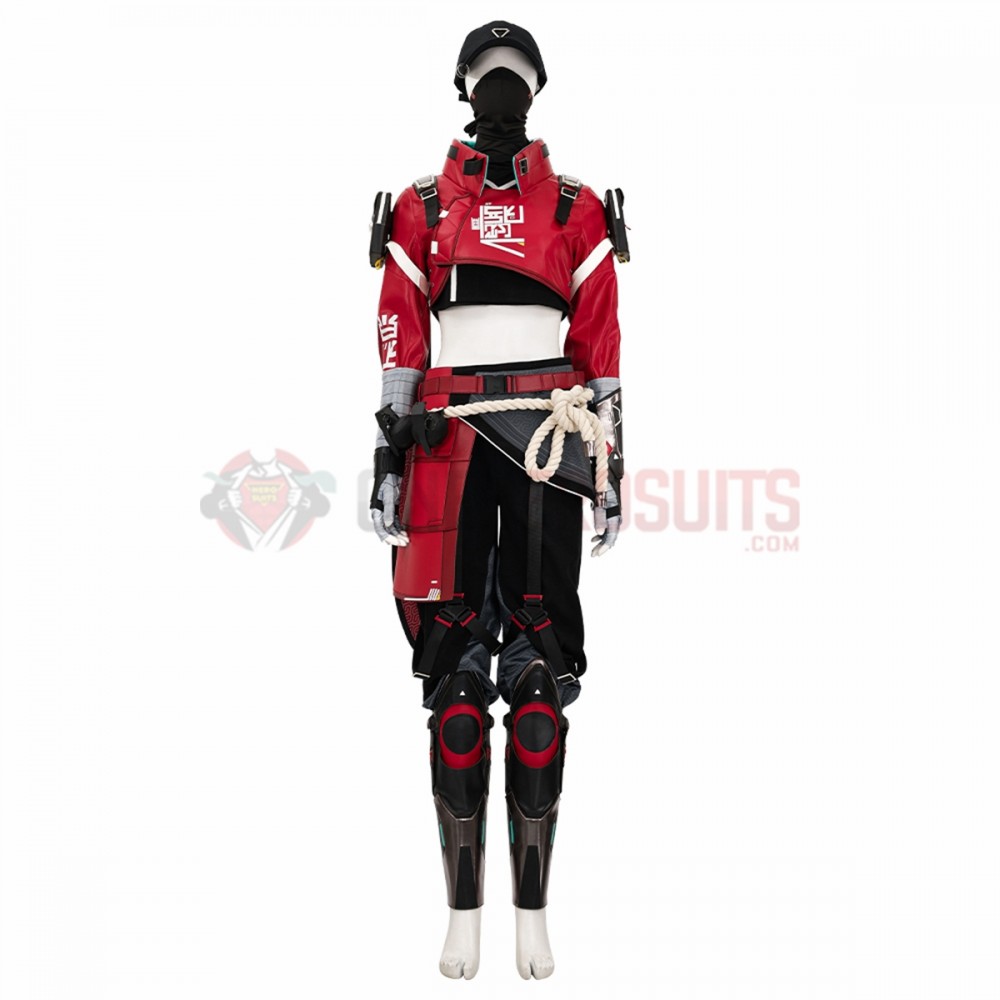 Apex Legends Cosplay Costumes Wraith Street Smart Red Top Level Suits