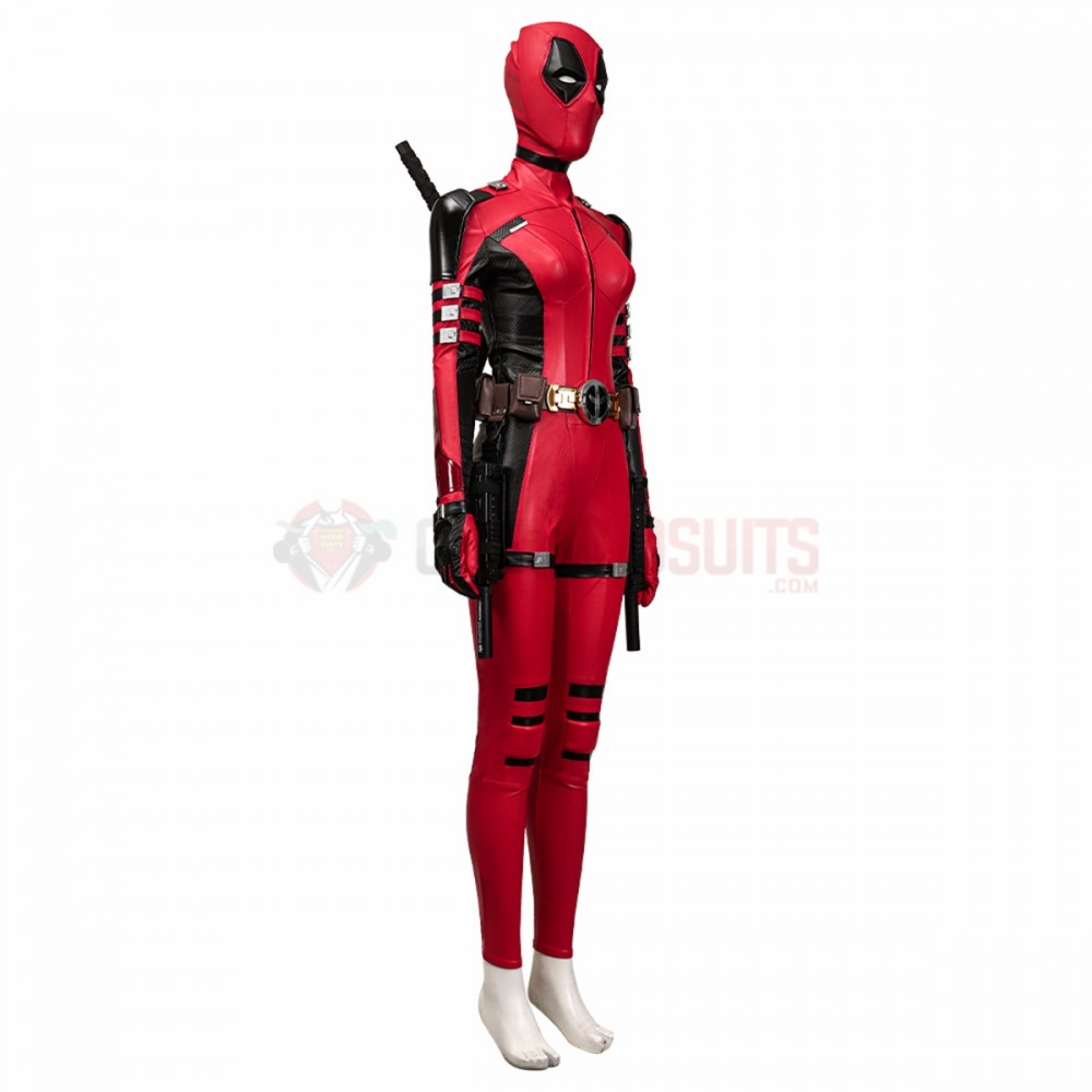Deadpool 3 Lady Deadpool Cosplay Costumes Female Leather Suits Top Level
