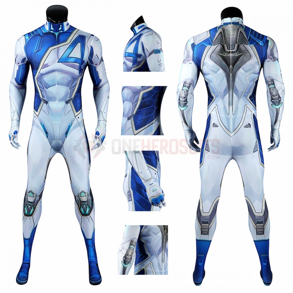 Marvel Rivals Cosplay Costume Mister Fantastic Spandex Jumpsuit