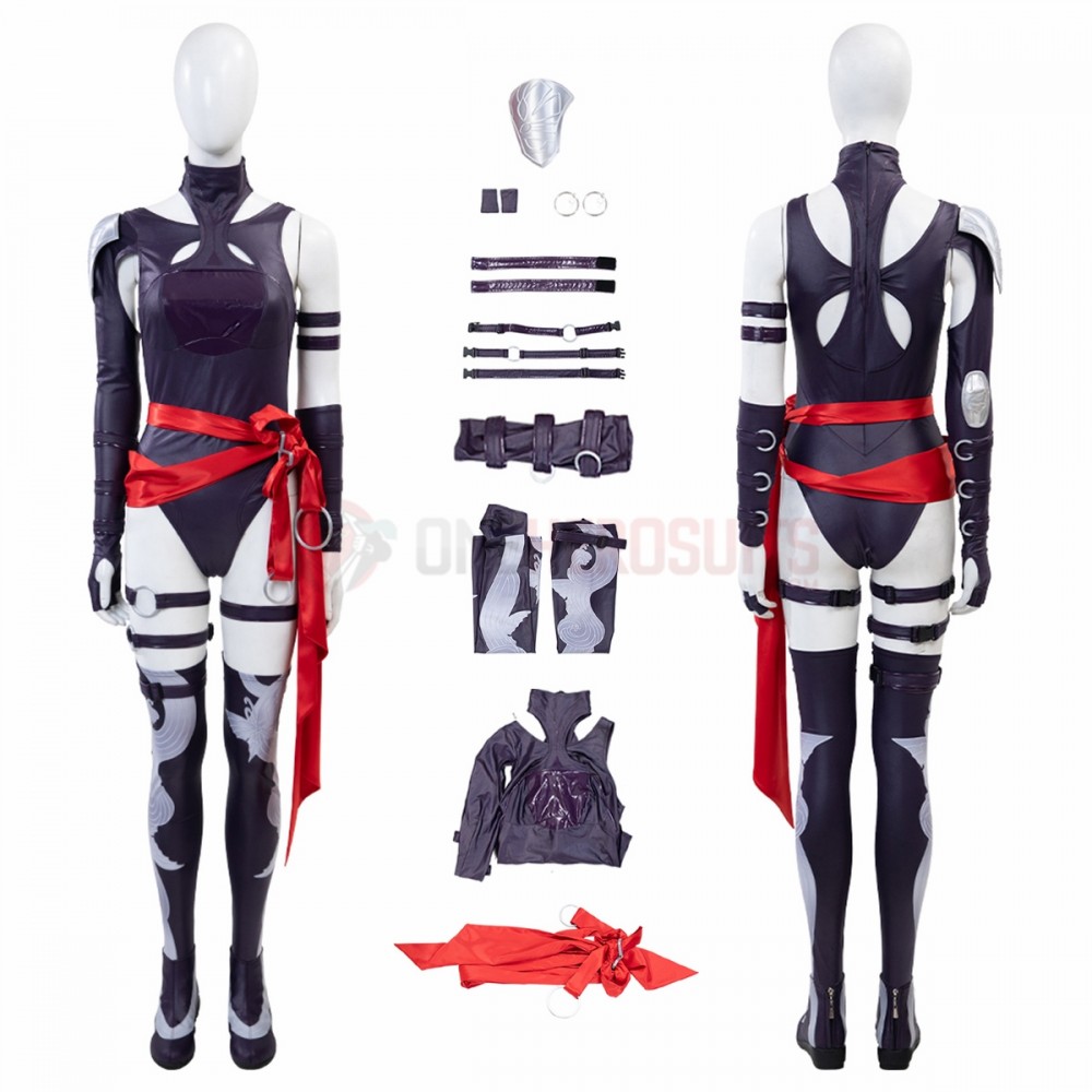 Marvel Rivals Psylocke Revanche Cosplay Costumes Kwannon Top Level Suits