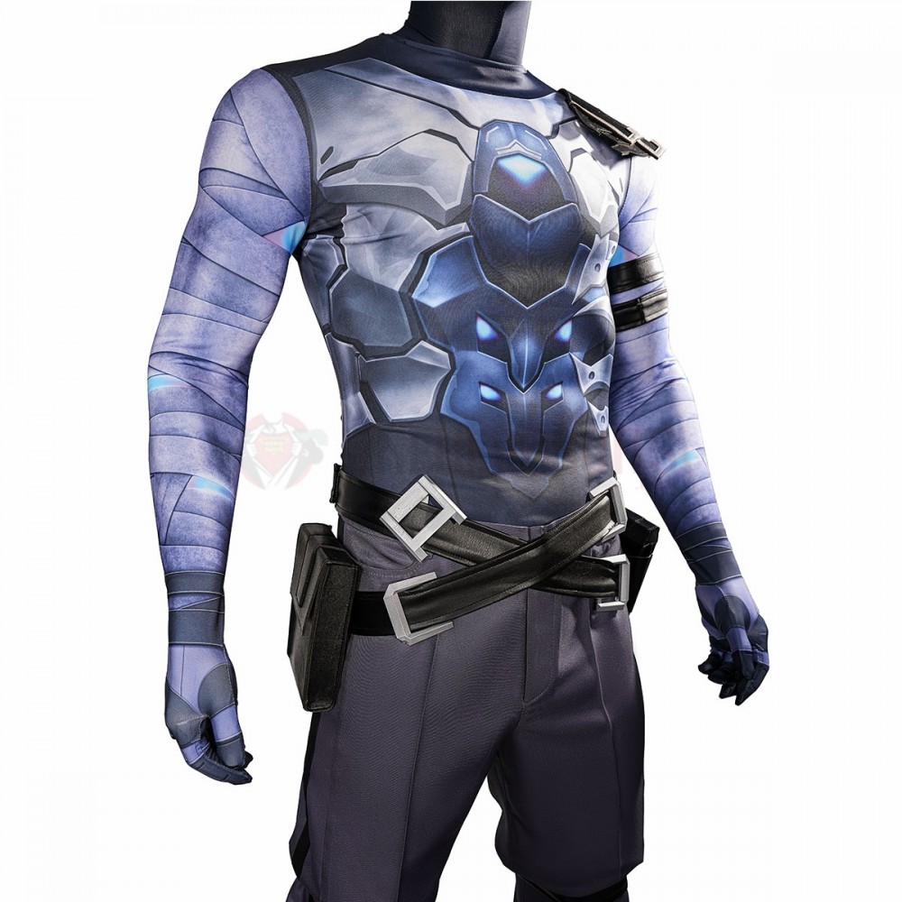 VALORANT Omen Cosplay Costume Halloween Printed Suit