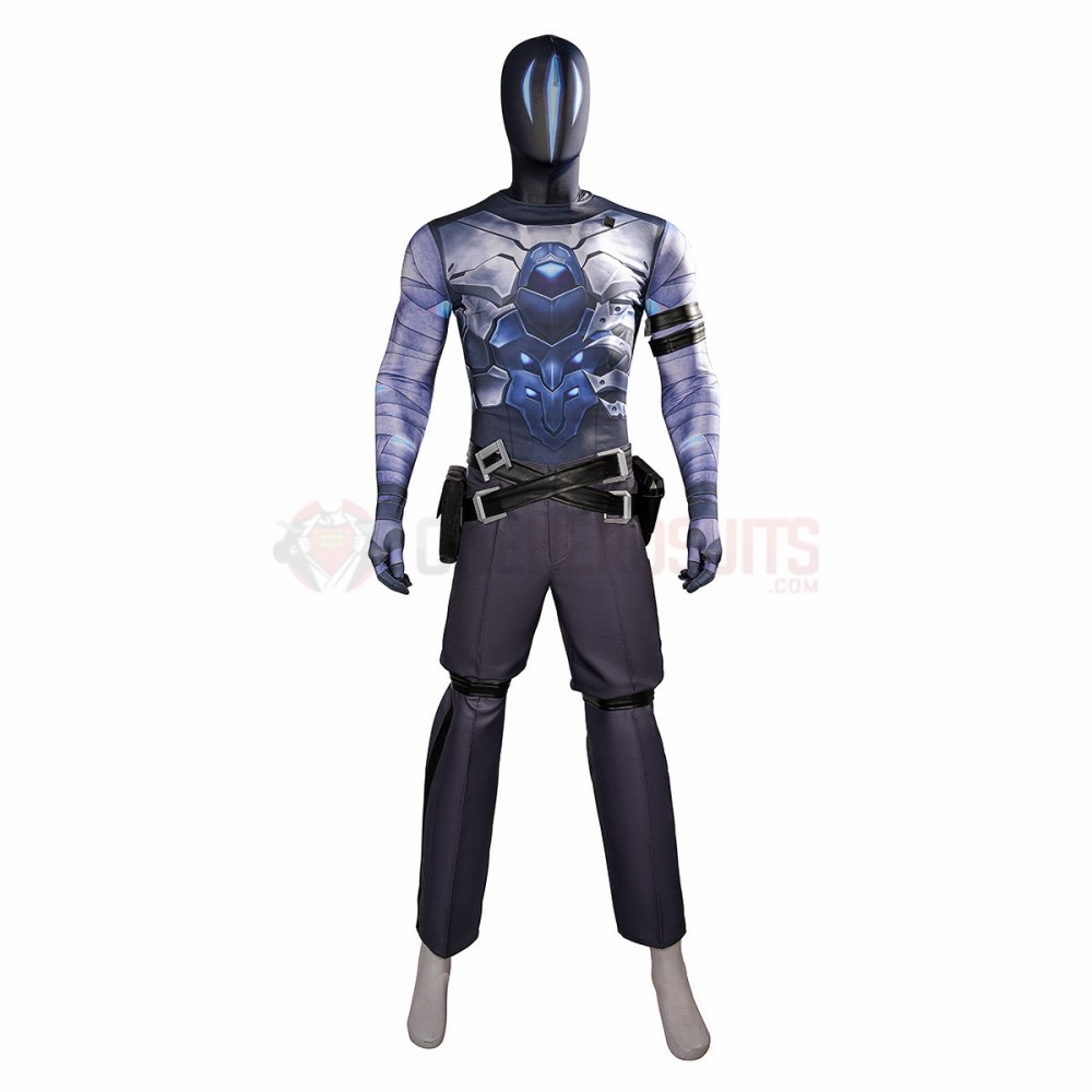 VALORANT Omen Cosplay Costume Halloween Printed Suit