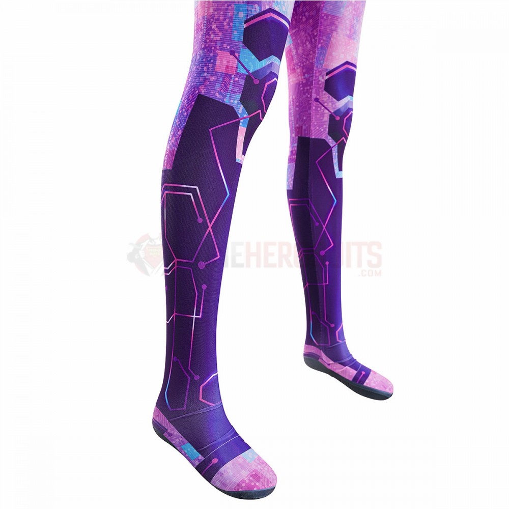 Spider-Byte Cosplay Costume Across The Spider-Verse Printed Suit
