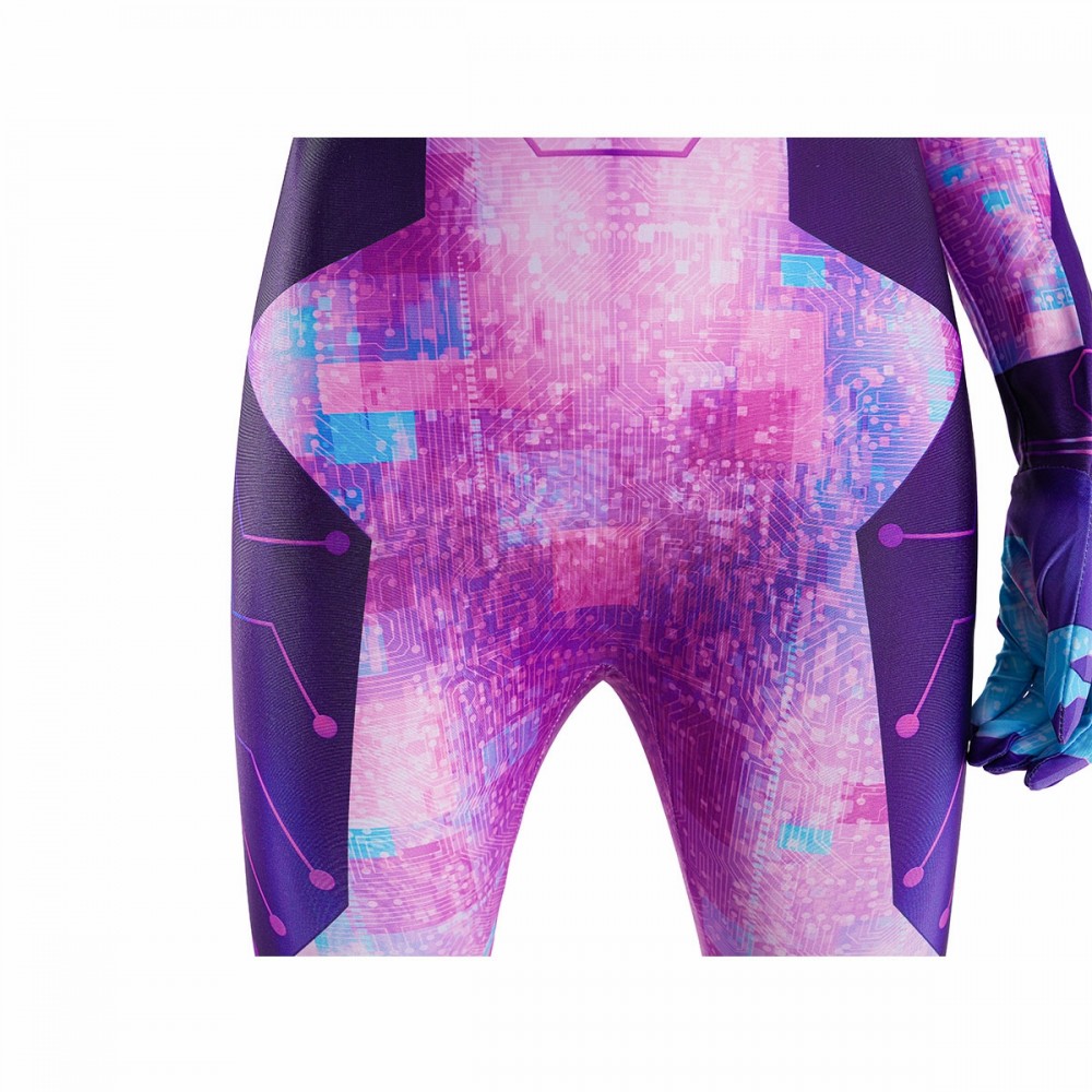 Spider-Byte Cosplay Costume Across The Spider-Verse Printed Suit