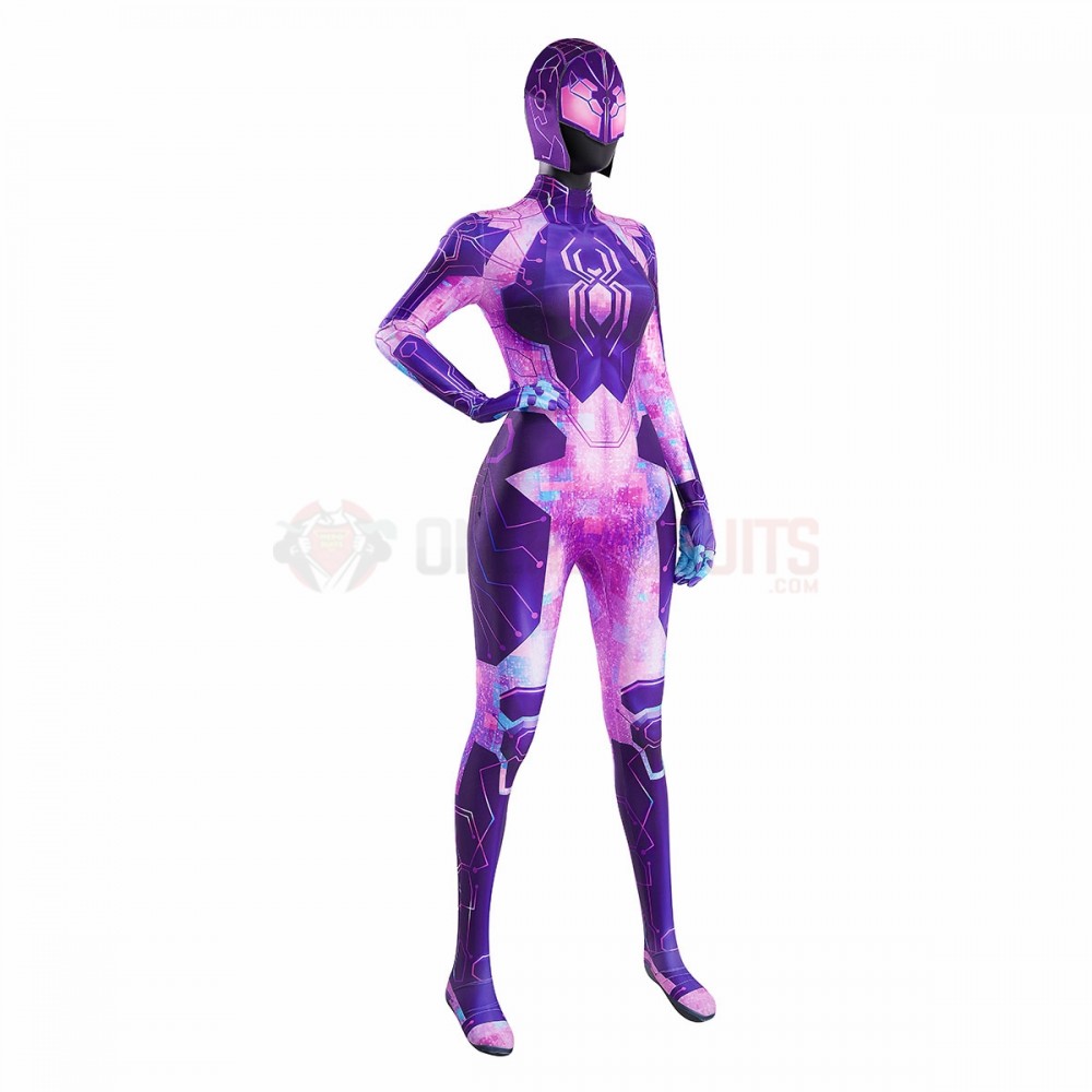 Spider-Byte Cosplay Costume Across The Spider-Verse Printed Suit