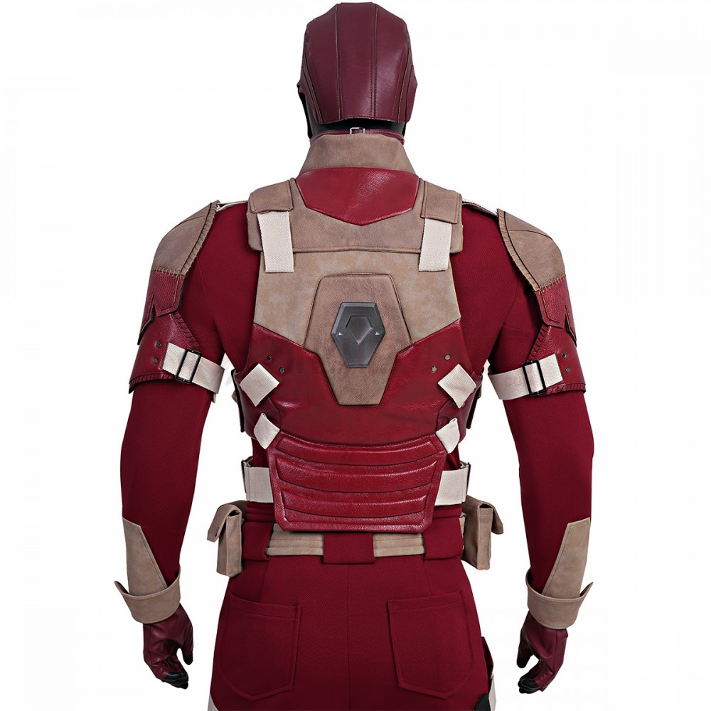 Thunderbolts Cosplay Costumes Red Guardian Top Level Leather Suits