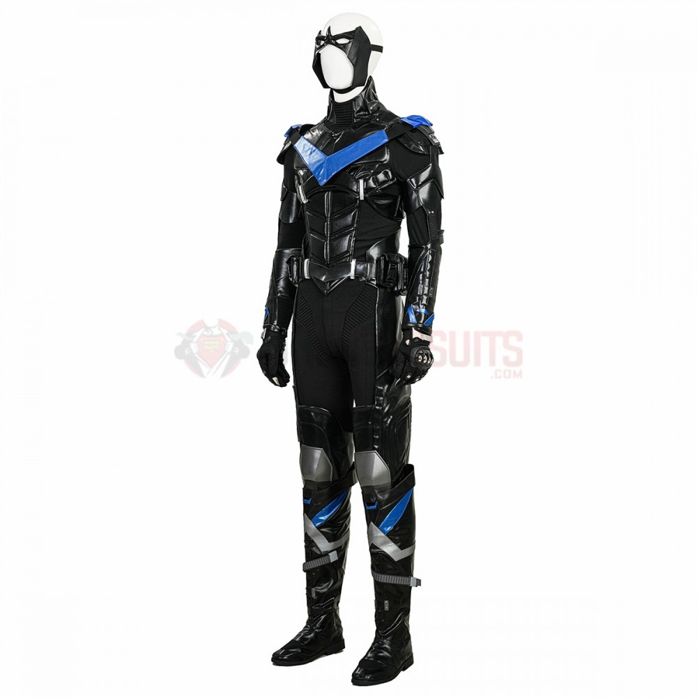 Arkham Knight Dick Grayson Cosplay Costumes Dick Grayson Top Level Suits