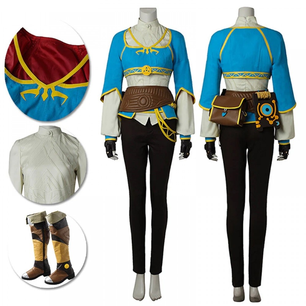 Princess Zelda Cosplay Costume The Legend of Zelda Breath of the Wild Suit