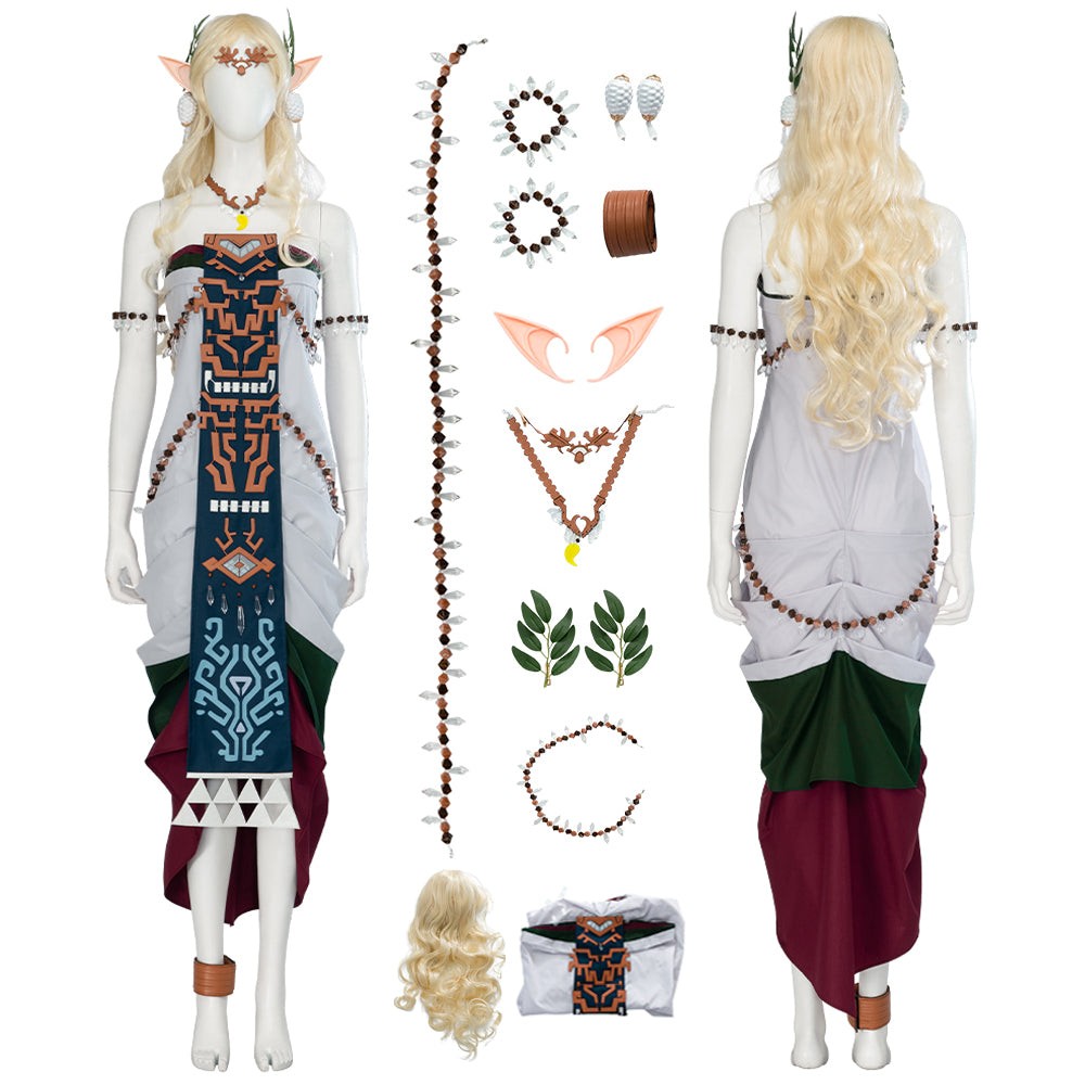 Queen Sonia Cosplay Dress Tears of the Kingdom Costumes