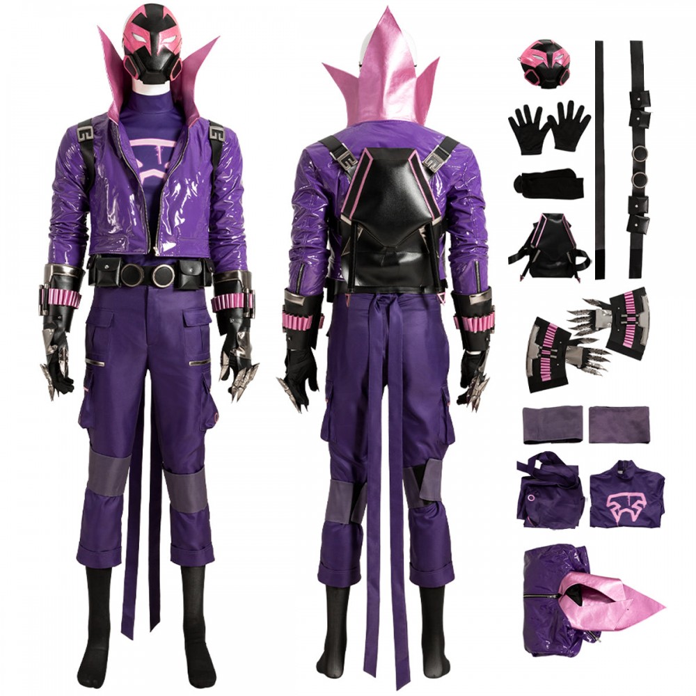 Spider-Man Across the Spider-Verse Prowler Purple Cosplay Costumes