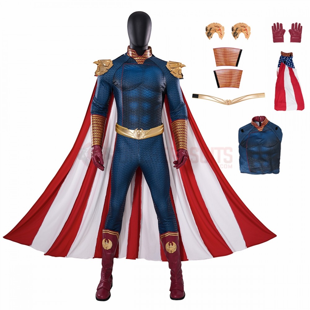 The Homelander Cosplay Costumes Upgraded Suits