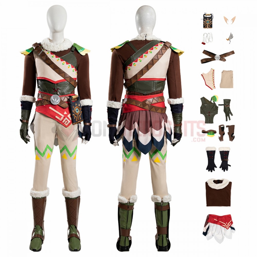 The Legend of Zelda BOTW Cosplay Costumes Link Snowquill Set Top Level ...