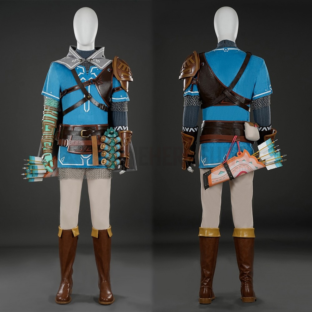 The Legend of Zelda Cosplay Costumes TOTK Link Suits Top Level
