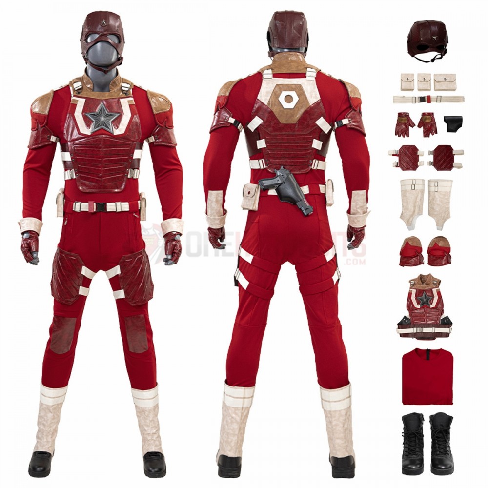 Thunderbolts Cosplay Costumes Red Guardian Suits Top Level