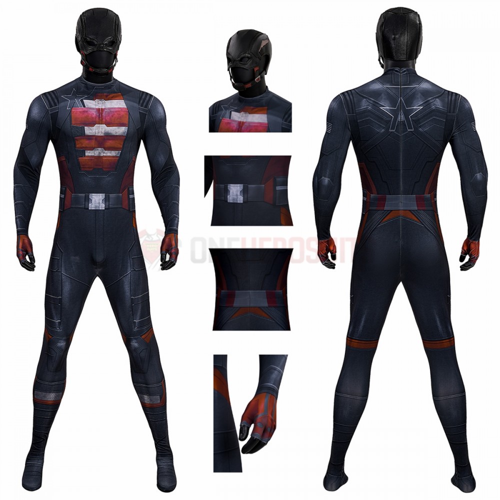 Thunderbolts Cosplay Costumes US Agent HD Printed Jumpsuit