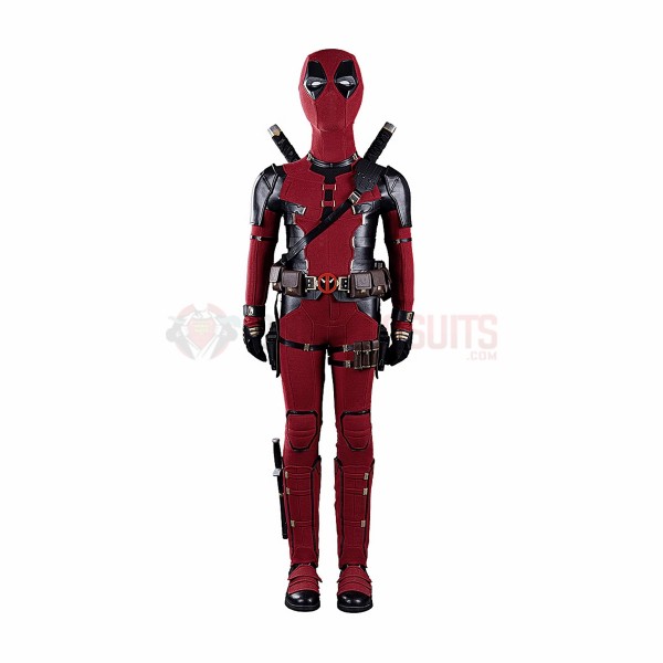 Kids Deadpool Cosplay Costumes Kidpool Leather Suits Top Level