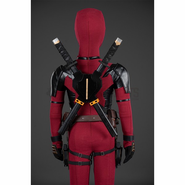 Kids Deadpool Cosplay Costumes Kidpool Leather Suits Top Level