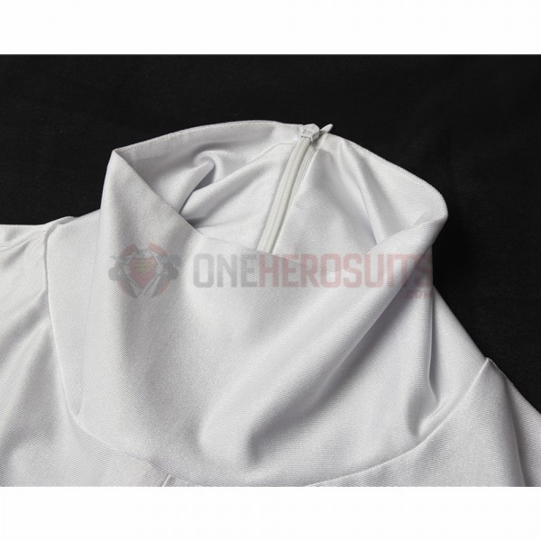 White Ranger Cosplay Costume Mighty Morphin Power Rangers Suit