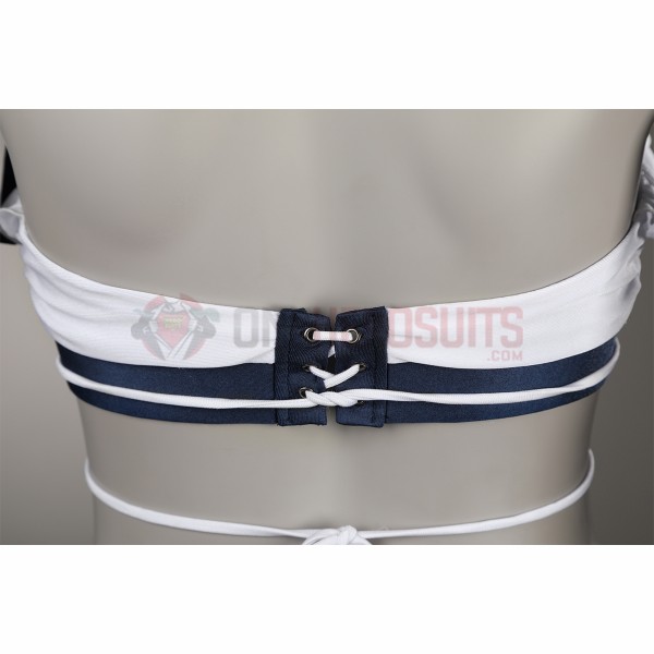 Final Fantasy VII Tifa Lockhart Cosplay Costumes White Swimsuit