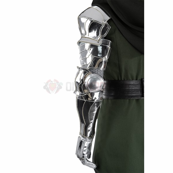 Doctor Doom Cosplay Costumes Victor von Doom Green Suits With Cloak