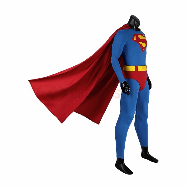 Superhero Clark Kent Cosplay Costume Christopher Reeve Classic Suit