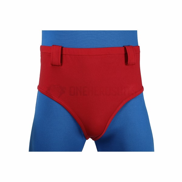 Superhero Clark Kent Cosplay Costume Christopher Reeve Classic Suit