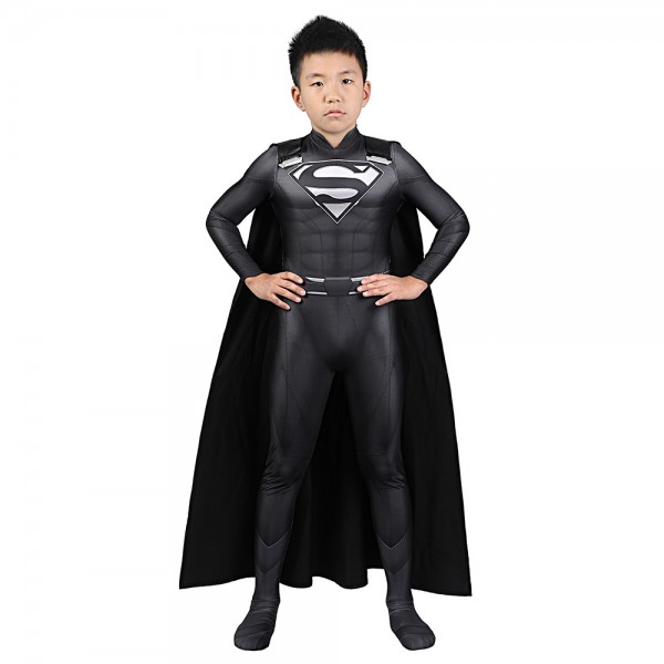 Kids Superman Kal-El Clark Kent Cosplay Suit Crisis on Infinite Earths ...