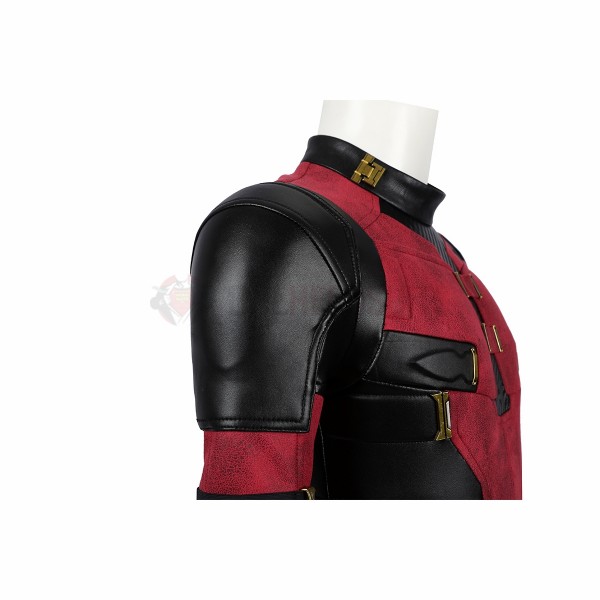 Kids Deadpool 3 Cosplay Costumes Wade Wilson Leather Edition Halloween ...