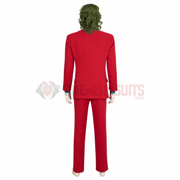 Jack Napier 2 Cosplay Costumes Jack Napier Red Suit Top Level