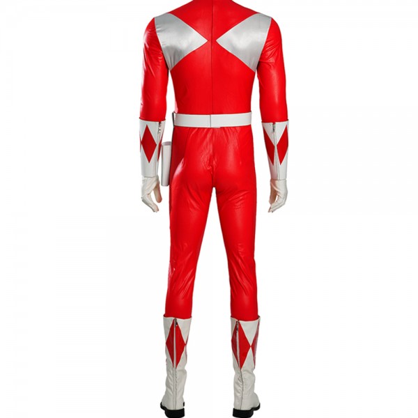 Red Power Rangers Cosplay Costumes Jason Top Level Suits
