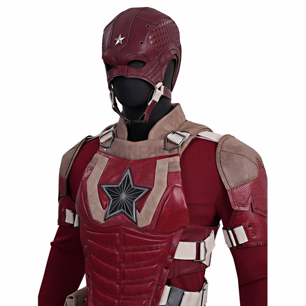 Thunderbolts Cosplay Costumes Red Guardian Top Level Leather Suits