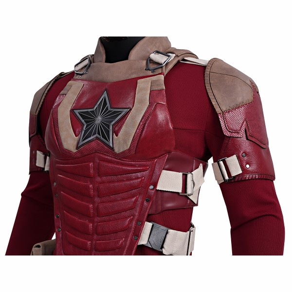 Thunderbolts Cosplay Costumes Red Guardian Top Level Leather Suits