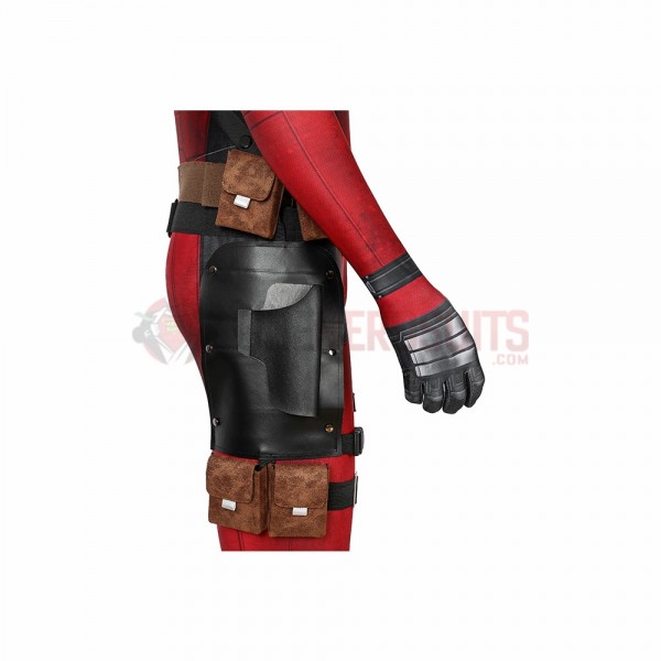 Deadpool Suit 3D Printed Spandex Deadpool Red Cosplay Costume