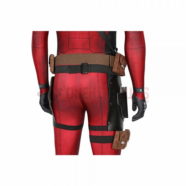 Deadpool Suit 3D Printed Spandex Deadpool Red Cosplay Costume