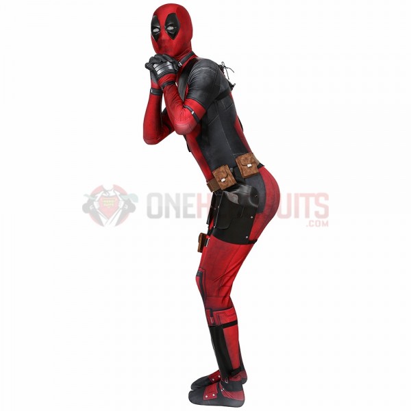 Deadpool Suit 3D Printed Spandex Deadpool Red Cosplay Costume