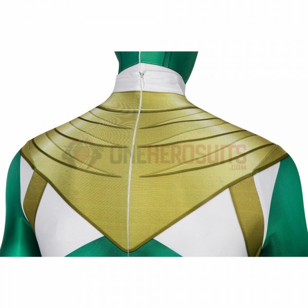 Green Power Ranger Cosplay Suit Power Rangers Green Spandex Costume